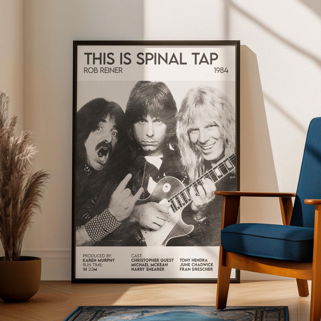 Spinal Tap Inspired Movie Poster: Cinema Music Film Art Print, Pencil ...