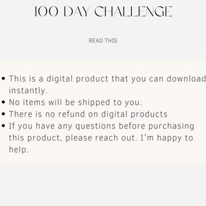100 Days Challenge, 100 Days Tracker, Notability Template, Saving ...