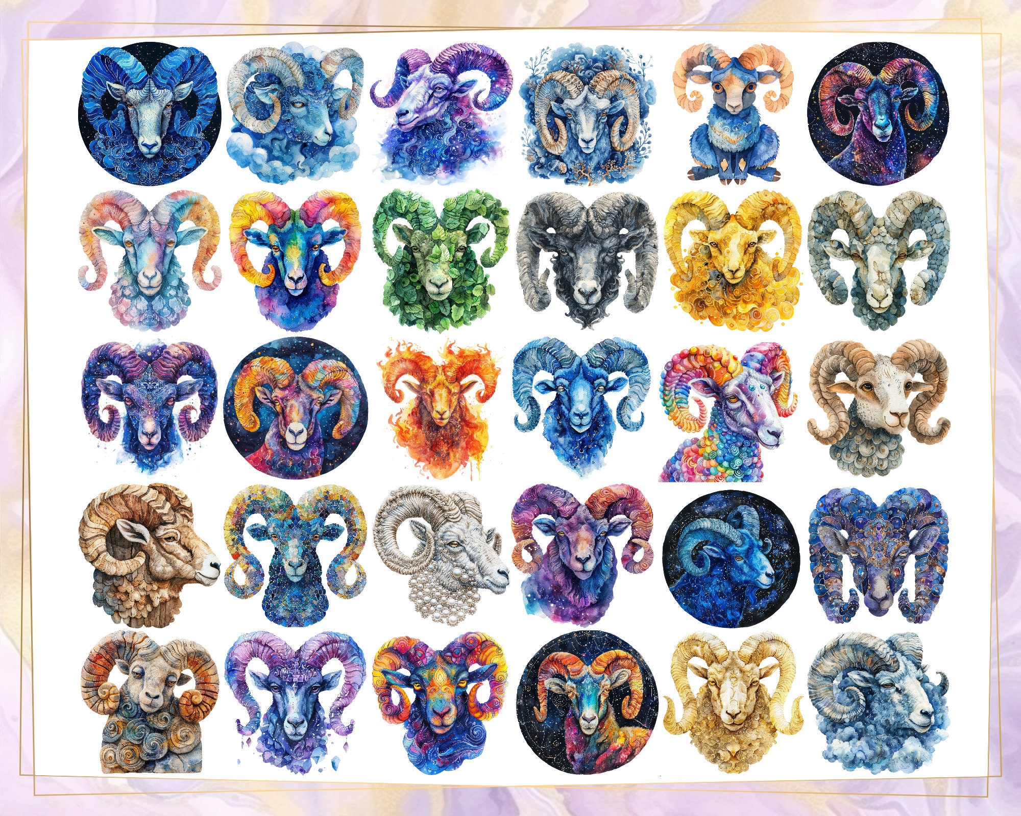Aries Illustrations. Aries Birthday Zodiac Astrology Sign, Fire Sign ...
