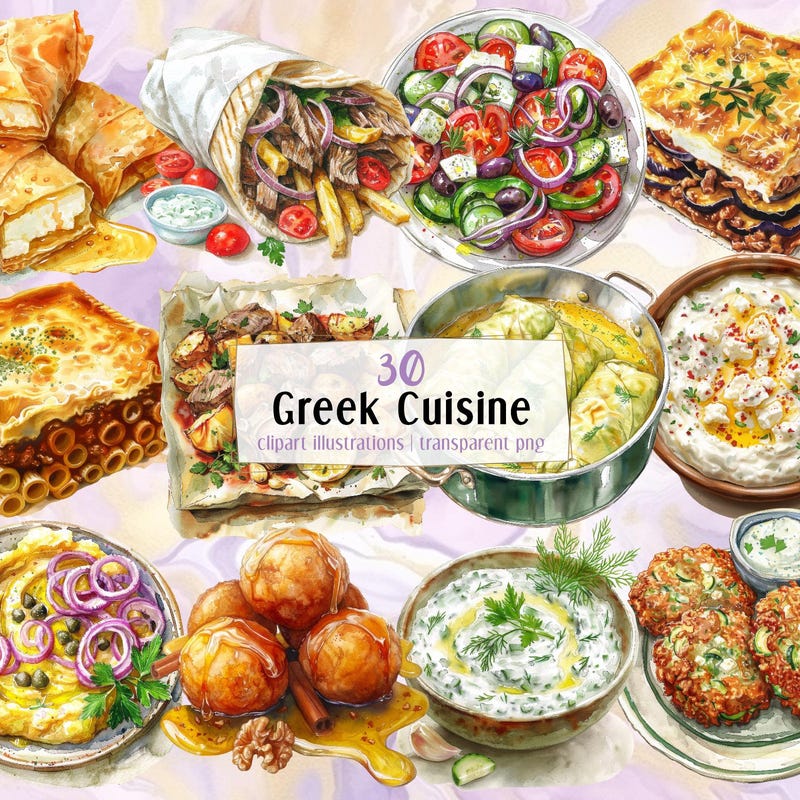 Clipart gyros - Etsy.de