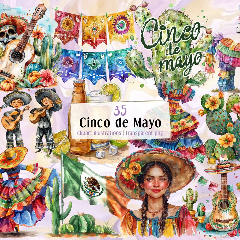 May Clipart Cinco De Mayo - Etsy