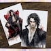 Gothic Vampire Male, Watercolor Style Illustrations. Dark Mysterious ...