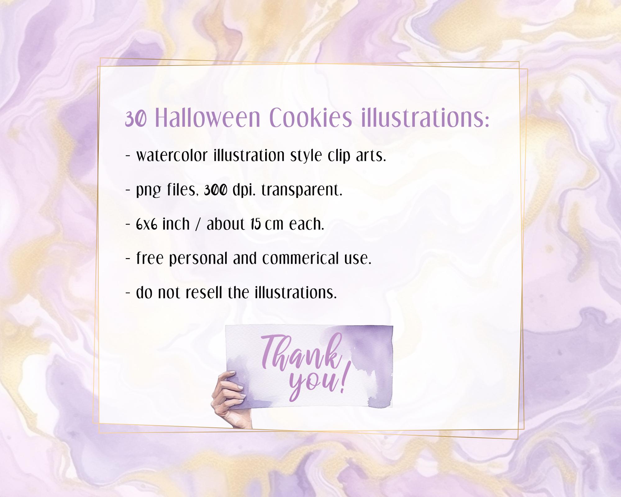 Halloween Cookies Illustrations. Cute Spooky Sugar Cookie Designs ...