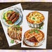 British Cuisine Illustrations. Delicious Dishes, UK Britain Food ...