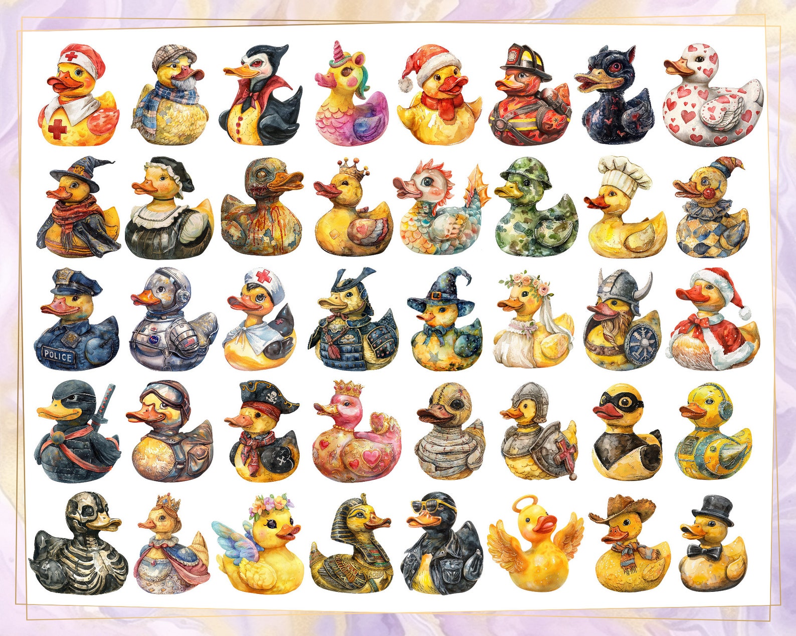 Rubber Duckie Illustrations. Cute Duck Shaped Pop Culture Floating Bath ...