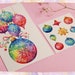 Rainbow Christmas Ornaments. Watercolor Style Illustrations. Vivid ...