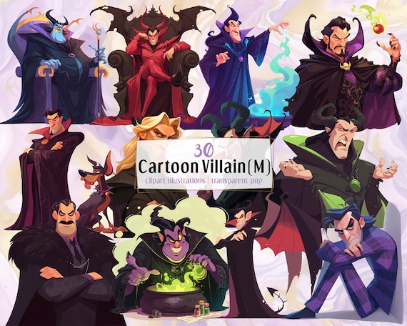 Personajes De Dibujos Animados Malos