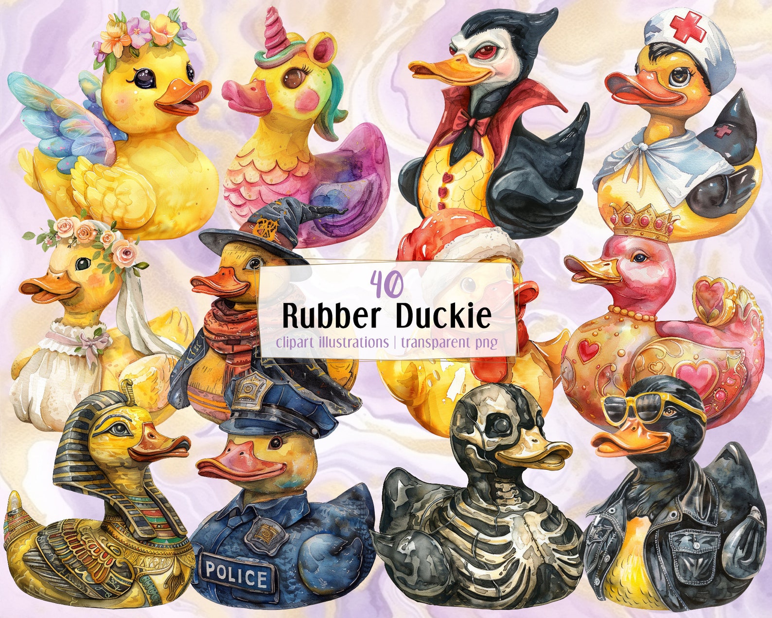 Rubber Duckie Illustrations. Cute Duck Shaped Pop Culture Floating Bath ...