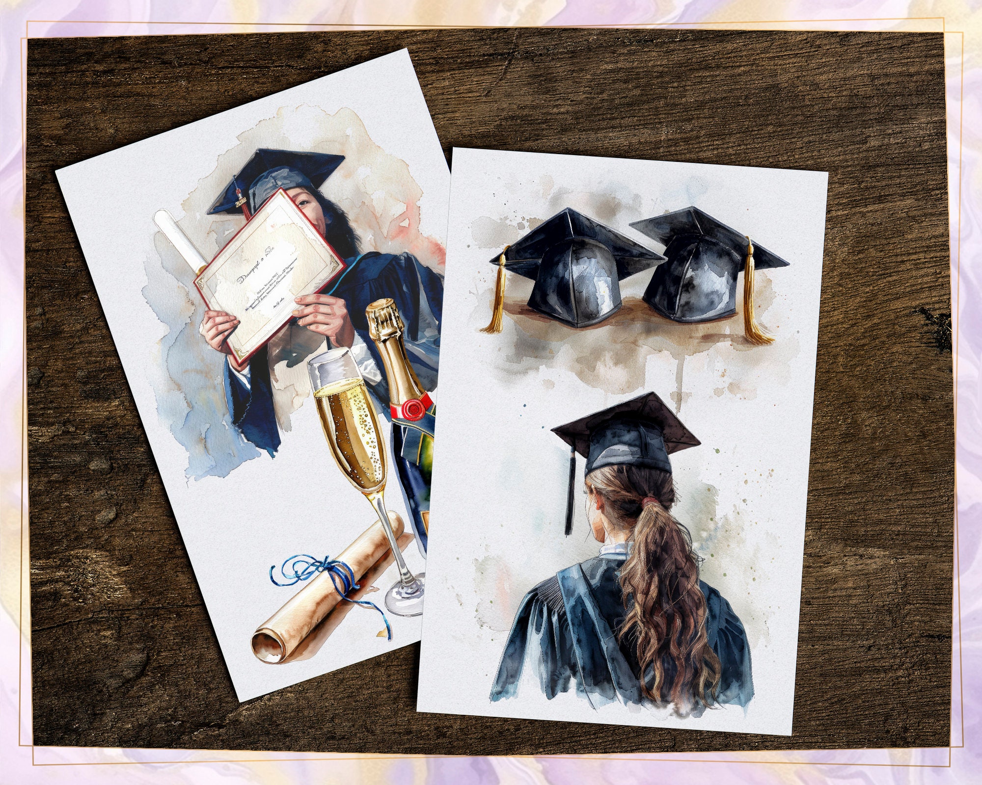 Graduation Day Illustrations. End of School Year Celebration Party ...