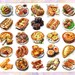 British Cuisine Illustrations. Delicious Dishes, UK Britain Food ...