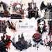 Vampire Life, Watercolor Style Illustrations. Dark Mysterious Gothic ...