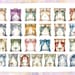 Victorian Windows Illustrations. Window Frames With Fancy Decorative ...