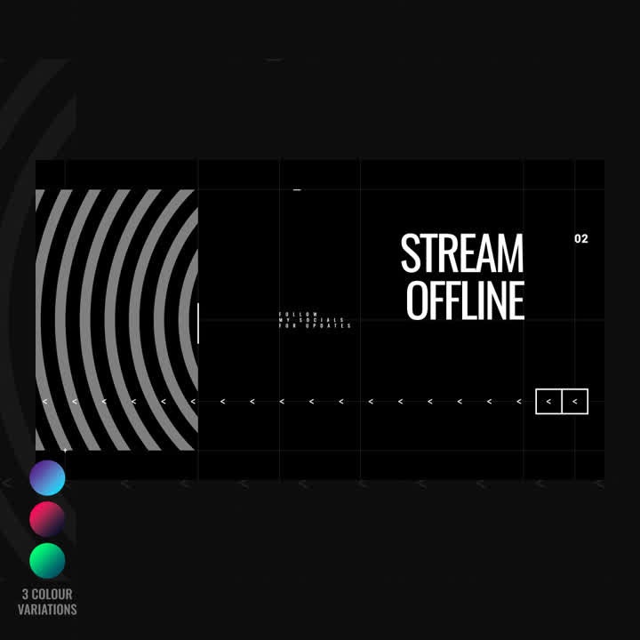 Grid Animated Stream/twitch Overlays | Modern/clean/abstract Stream ...