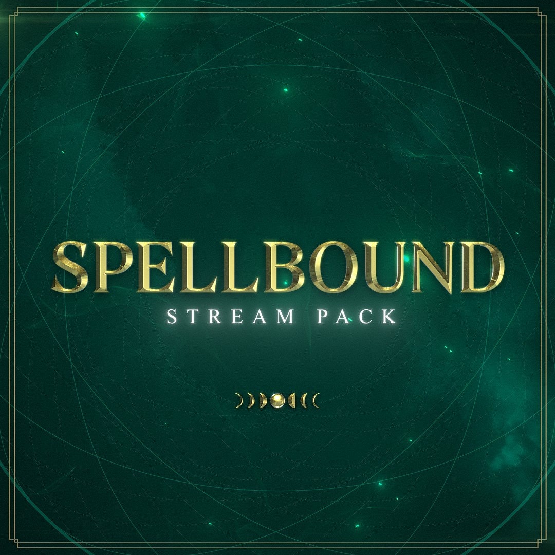 Spellbound Animated Stream/twitch Overlays Pack | Magic/fantasy Stream ...
