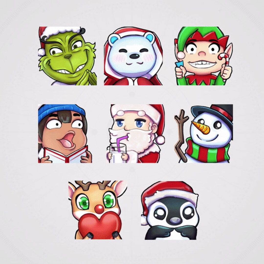 Christmas Animated Twitch Emotes | Christmas/xmas/holidays Emotes ...