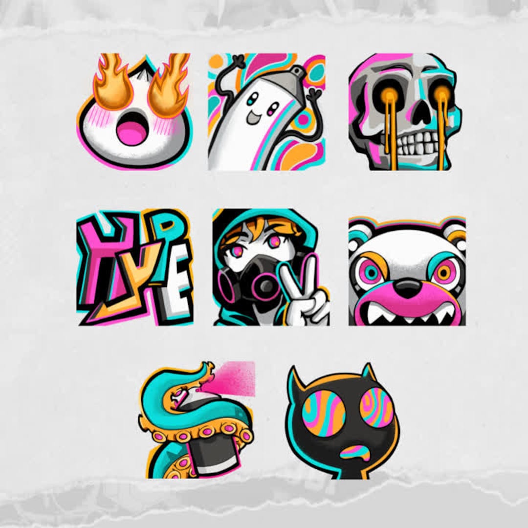 Street Twitch Emotes | Urban/graffiti/street Emotes | Formatted for ...
