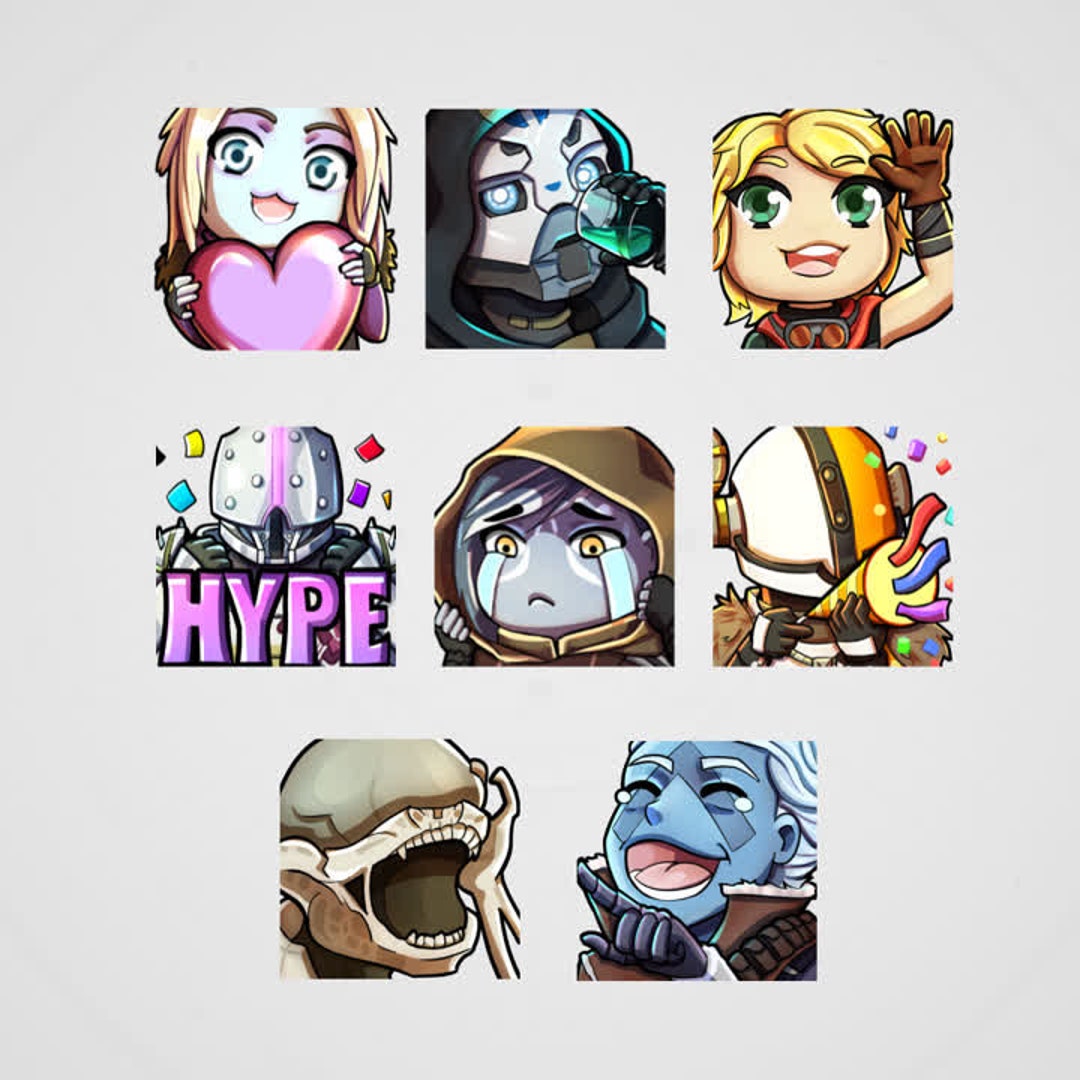 Guardian Twitch Emotes | Destiny Inspired/futuristic Emotes | Formatted ...