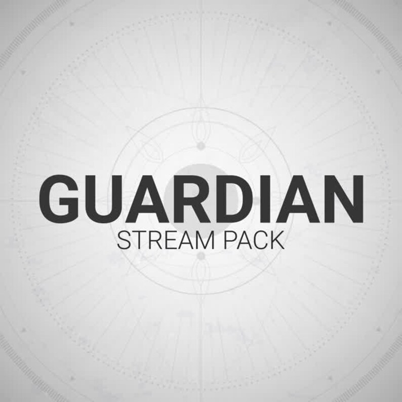 Guardian Animated Stream/twitch Overlays Pack | Sci Fi Stream Package ...