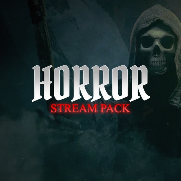 Horror Streamer Overlay - Etsy