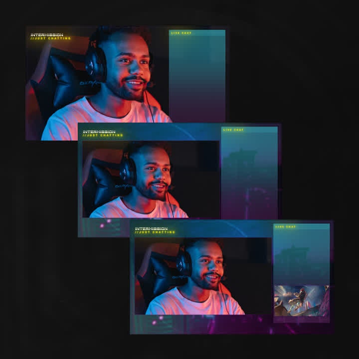 Neo Moon Animated Stream/twitch Overlays Pack Destiny Aesthetic Stream ...