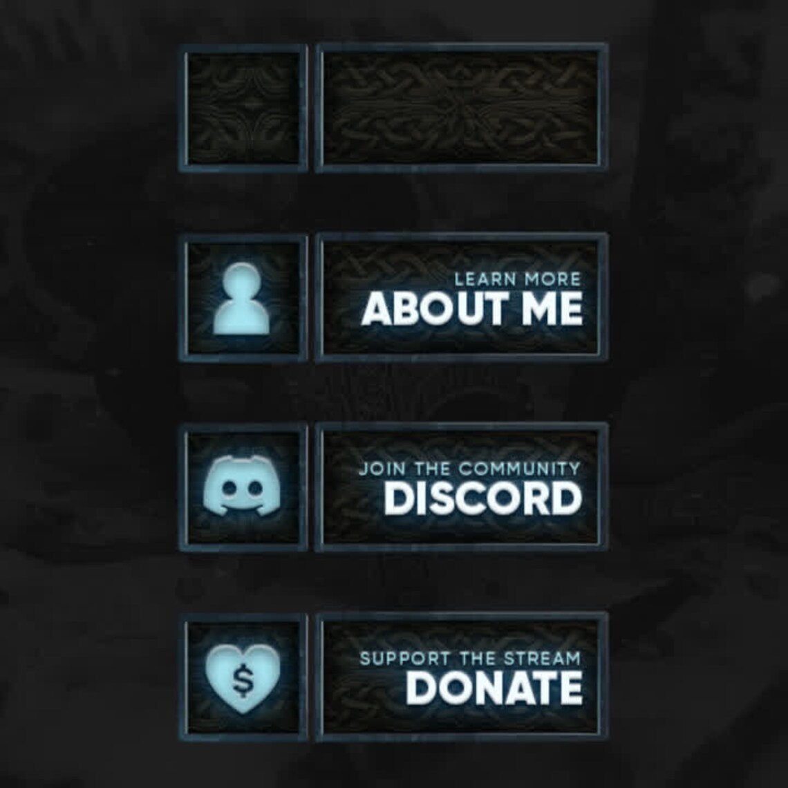Ragnar Animated Stream/twitch Overlays Pack | Viking/norse Streamer ...