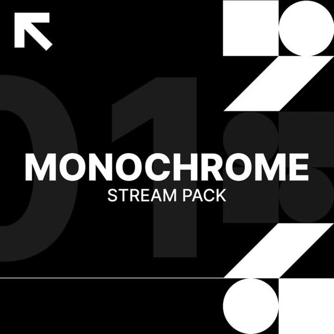 Monochrome Animated Stream/twitch Overlays | Minimal/black + White ...
