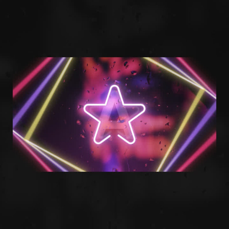 Neon Animated Stream/twitch Overlays Pack | Lo-fi/neon Streamer Package ...