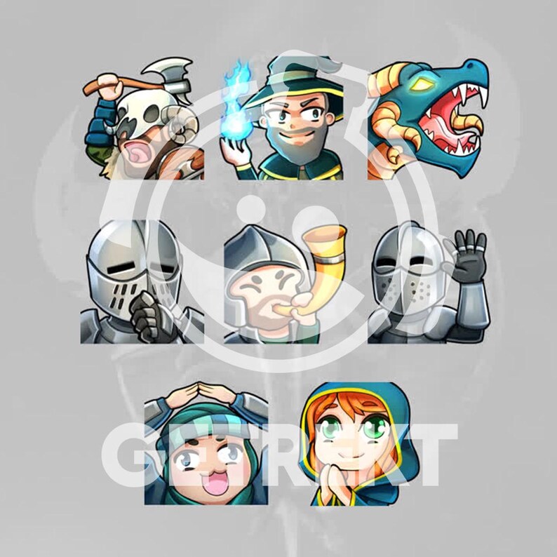 Dark Realm Twitch Emotes | Diablo/dark Magic/medieval Emotes ...