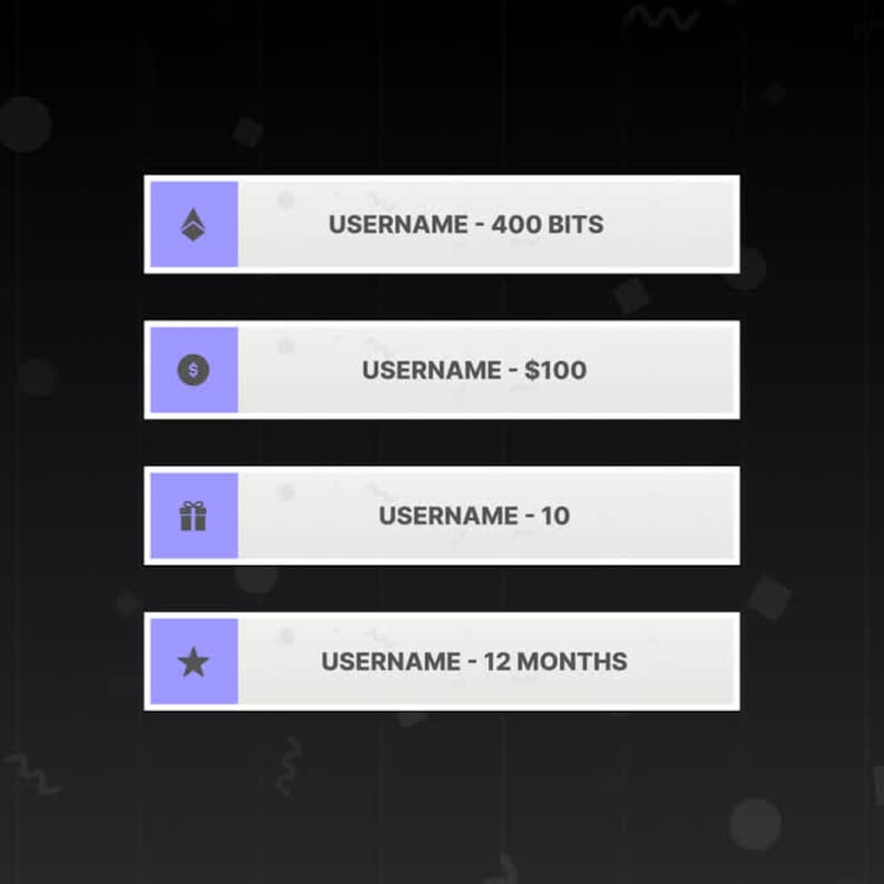 Shift Animated Stream/twitch Overlays Pack | Modern/clean Streamer ...