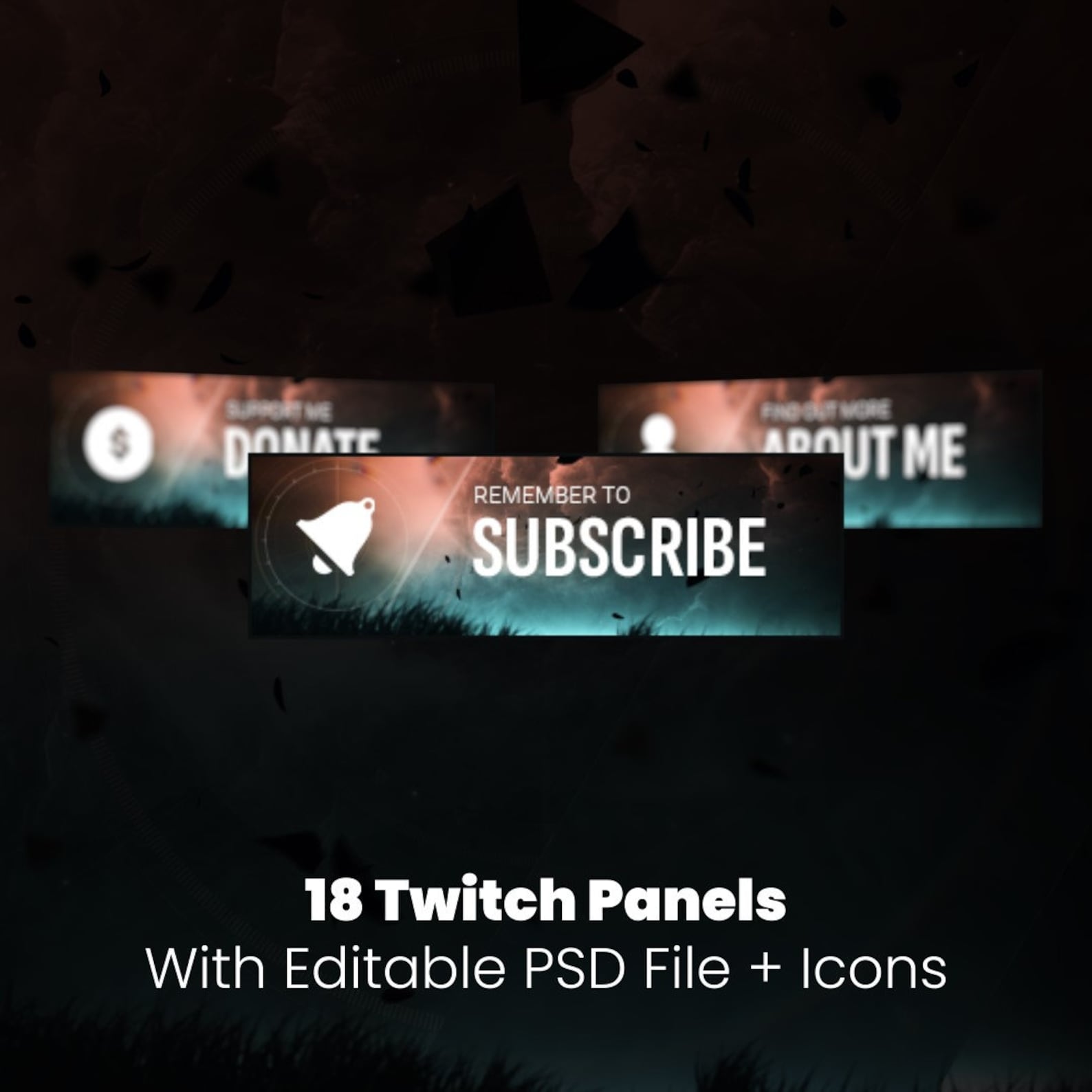Shape Animated Stream/twitch Overlays Pack | Sci-fi Stream Package ...