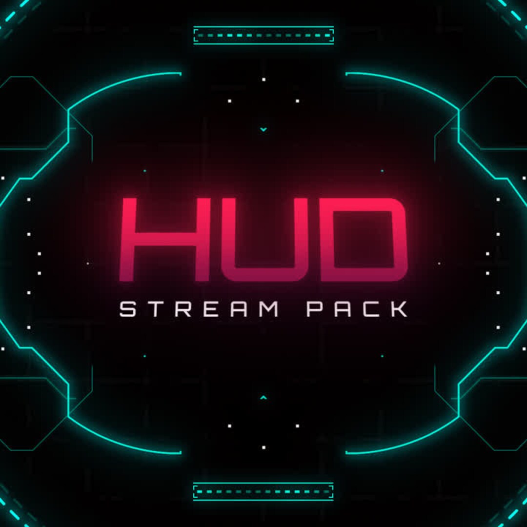HUD Animated Stream/twitch Overlays Pack | Technology/hud Streamer Pack ...
