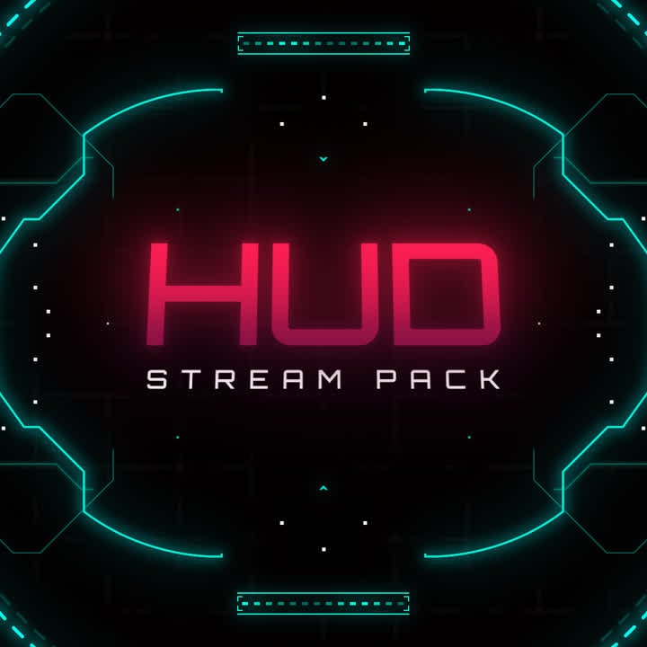 HUD Animated Stream/twitch Overlays Pack Technology/hud Streamer Pack ...