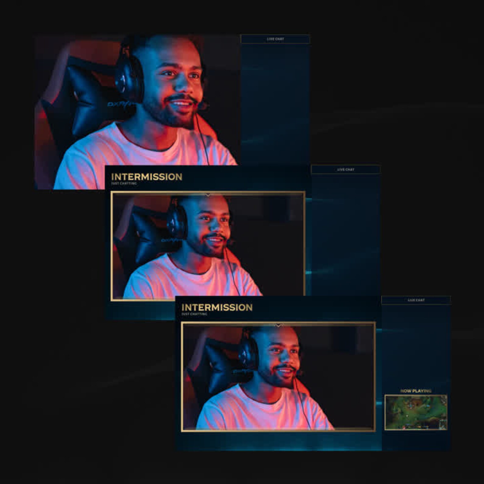 Hexrift Animated Stream/twitch Overlays Pack | MMO Stream Package ...