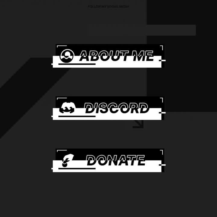 Modern Glitch Animated Stream/twitch Overlays | Modern/glitch Stream ...