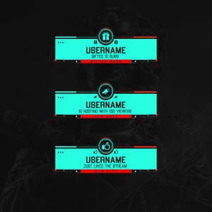 Battlezone Animated Stream/twitch Overlay Pack Battlefield/military ...