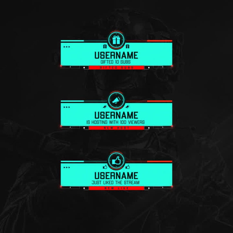 Battlezone Animated Stream/twitch Overlay Pack Battlefield/military ...