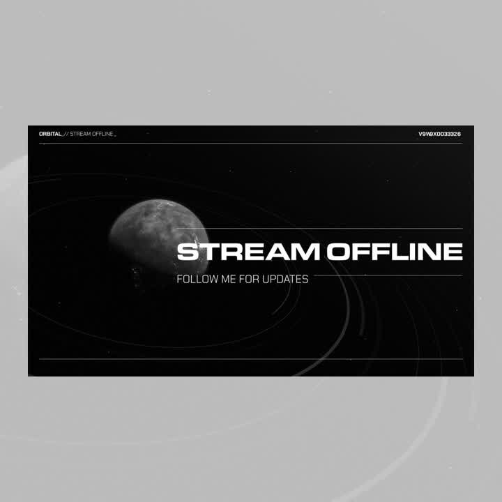 Orbital Animated Stream/twitch Overlays Pack | Space/sci-fi Streamer ...