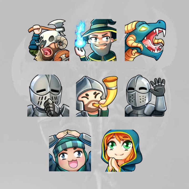 Dark Realm Twitch Emotes | Diablo/dark Magic/medieval Emotes ...