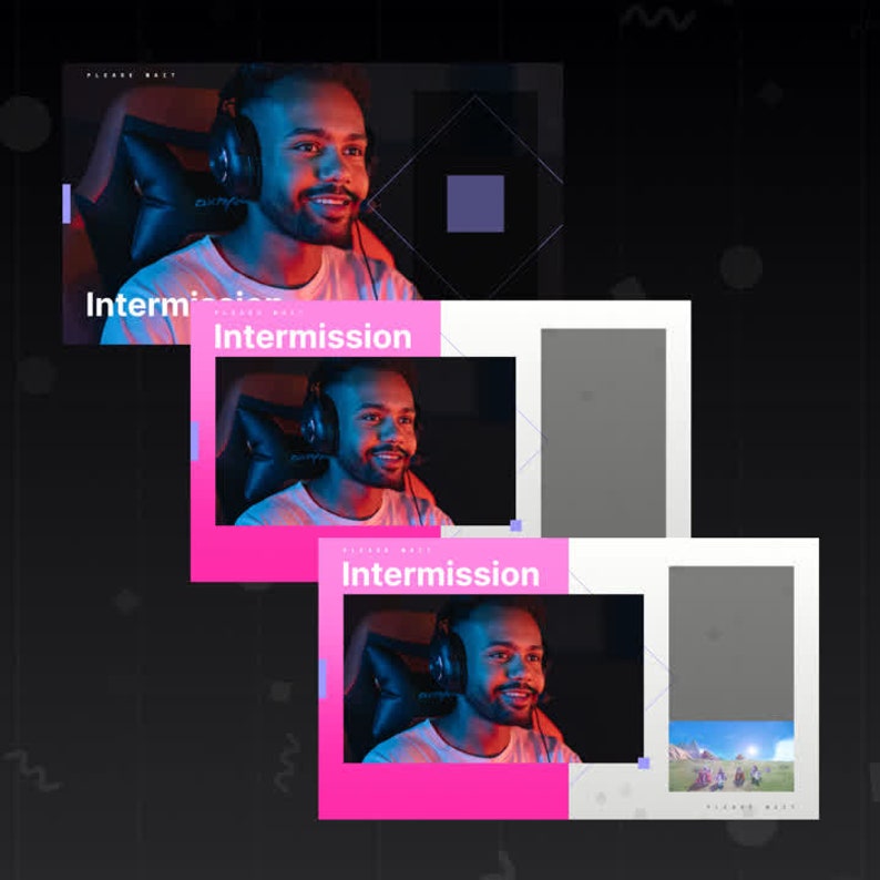 Shift Animated Stream/twitch Overlays Pack | Modern/clean Streamer ...