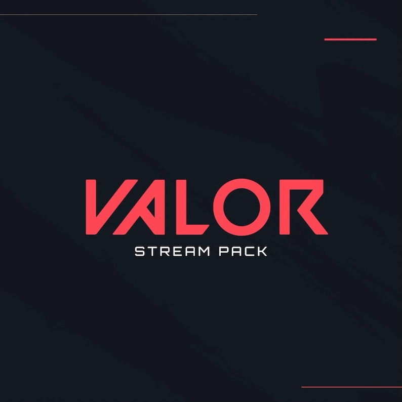 Valor Animated Stream/twitch Overlays Pack | Valorant Streamer Package ...