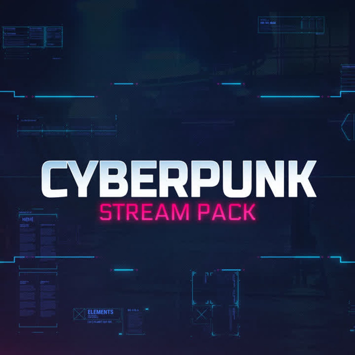 Cyberpunk Animated Stream/twitch Overlays Pack Cyberpunk Stream ...