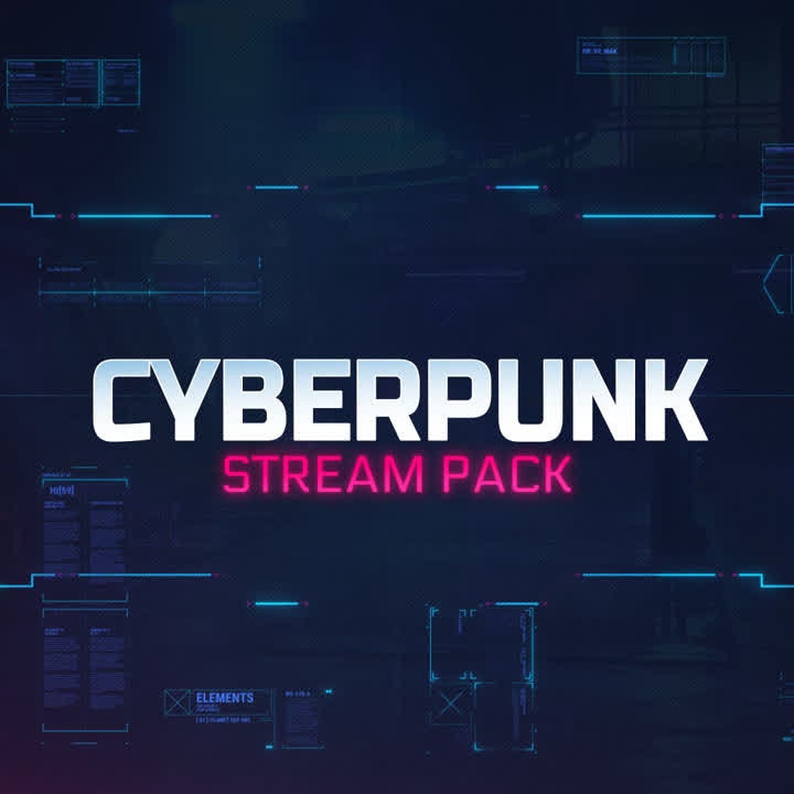 Cyberpunk Animated Stream/twitch Overlays Pack Cyberpunk Stream ...