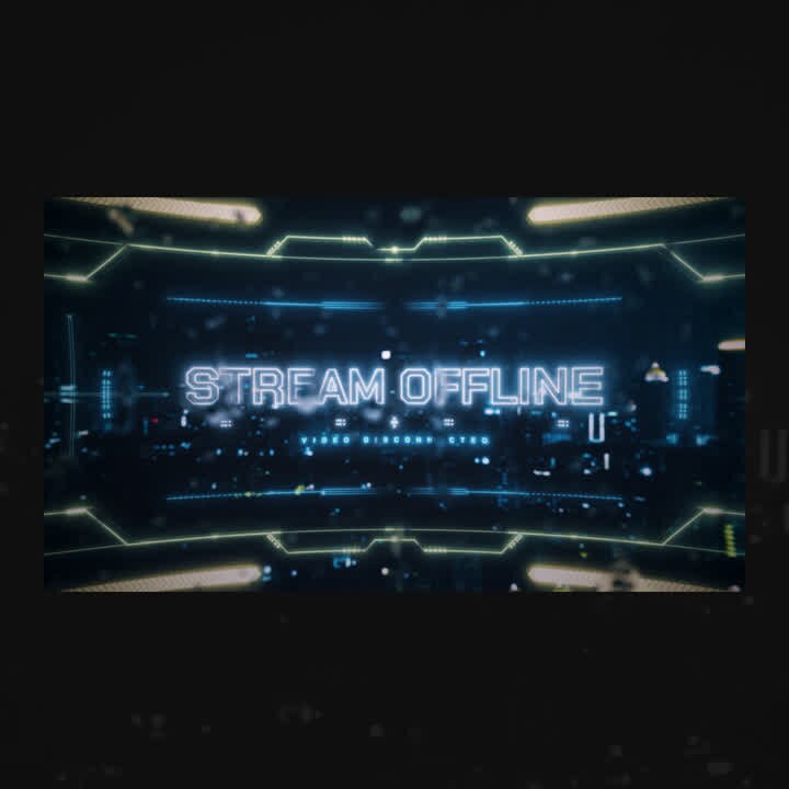 Neon Tech Animated Stream/twitch Overlays Pack Technology/neon Streamer ...