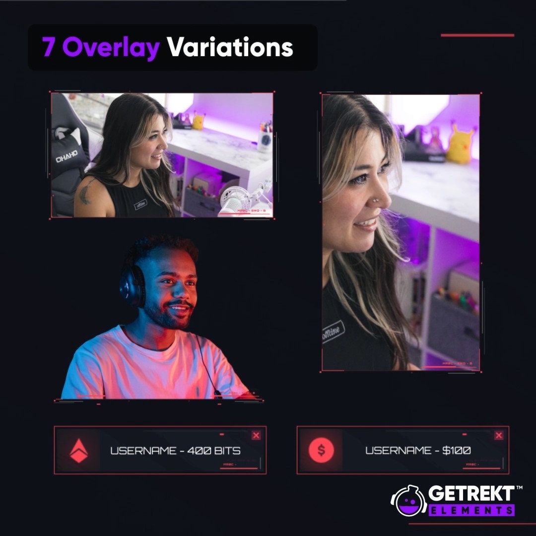 Valor Animated Stream/twitch Overlays Pack | Valorant Streamer Package ...