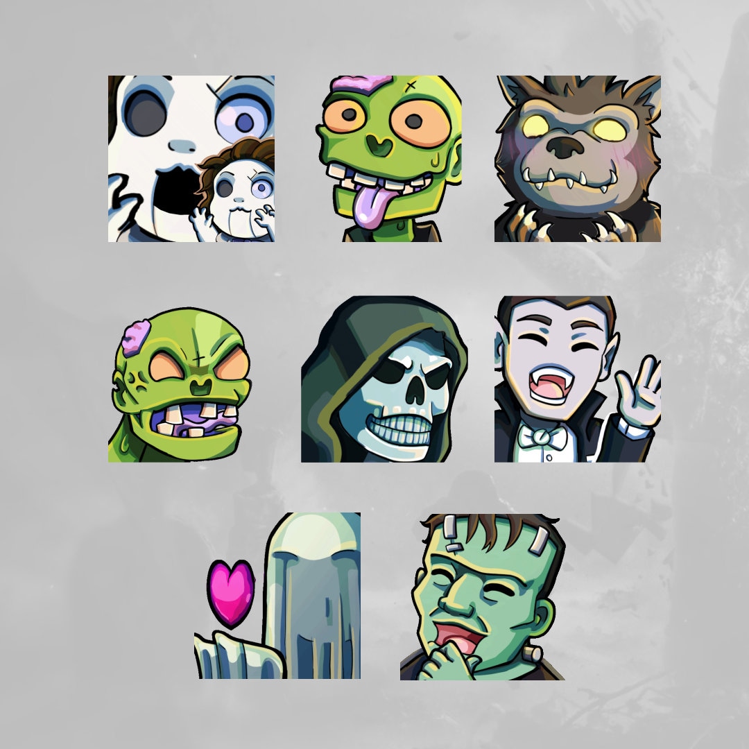 Horror Animated Twitch Emotes | Halloween/horror/scary Emotes ...