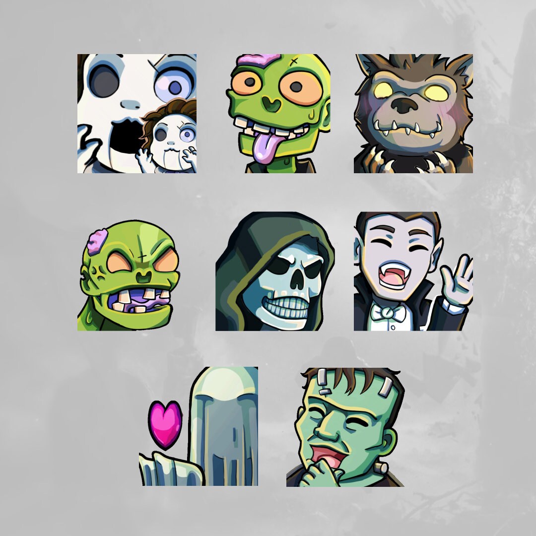 Horror Animated Twitch Emotes | Halloween/horror/scary Emotes ...