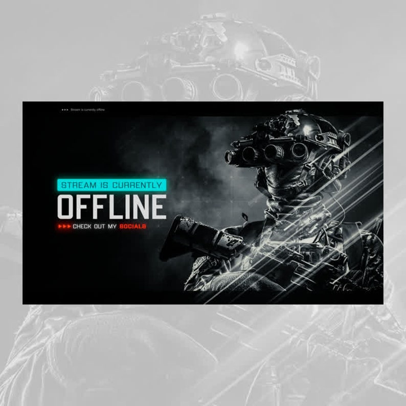 Battlezone Animated Stream/twitch Overlay Pack Battlefield/military ...