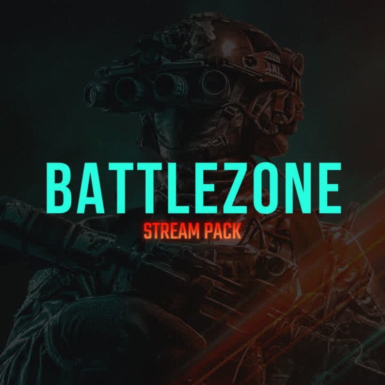 Battlezone Animated Stream/twitch Overlay Pack Battlefield/military ...