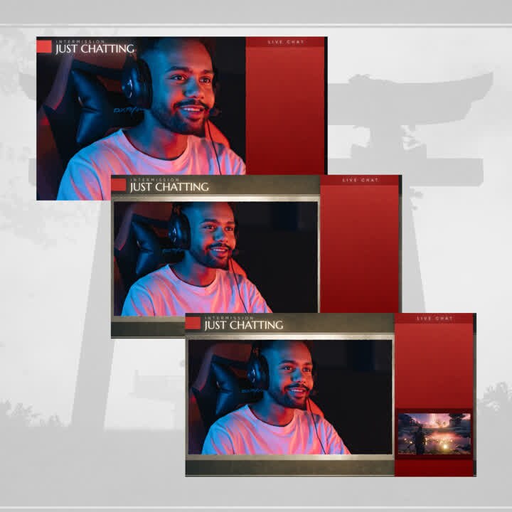 Shogun Samurai Stream Overlay Package | Animated Twitch Overlays ...