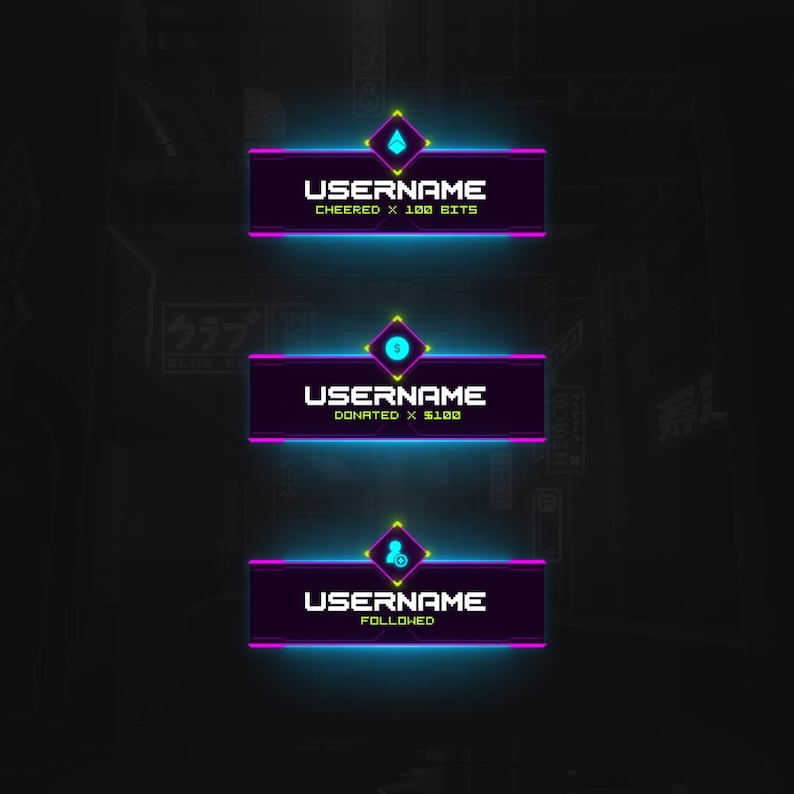 Neo Pixel Animated Stream/twitch Overlays Pack | Retro/pixel Art Stream ...